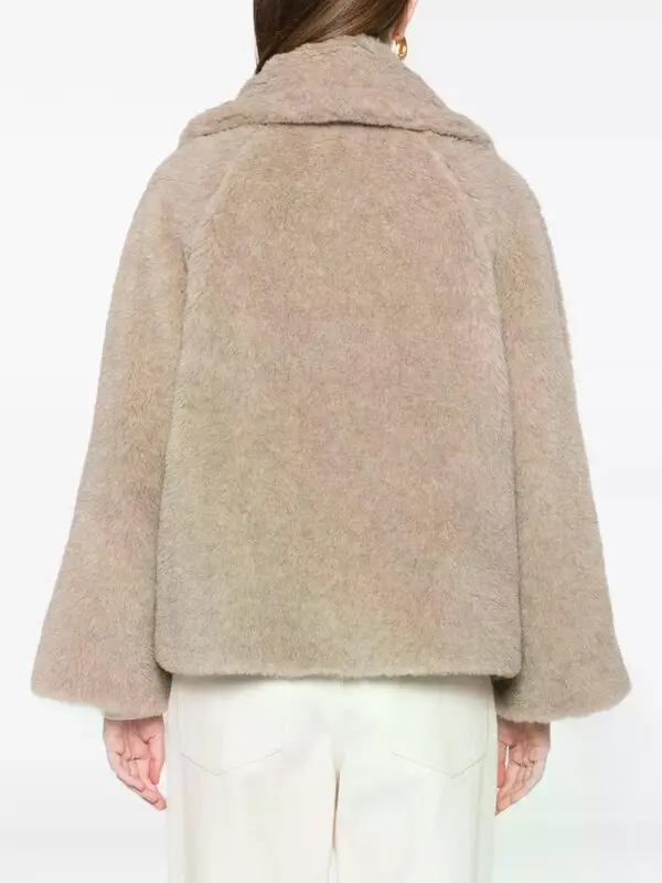 Max Mara Teddy Double-breasted Jacket - Neutrals