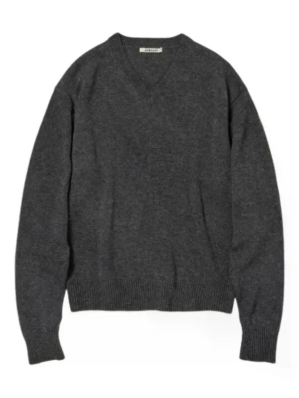Auralee V-neck Cashmere Sweater