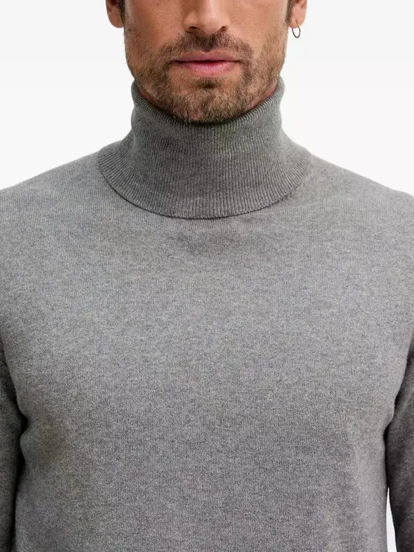 Geox Roll-neck Sweater With Logo Plaque