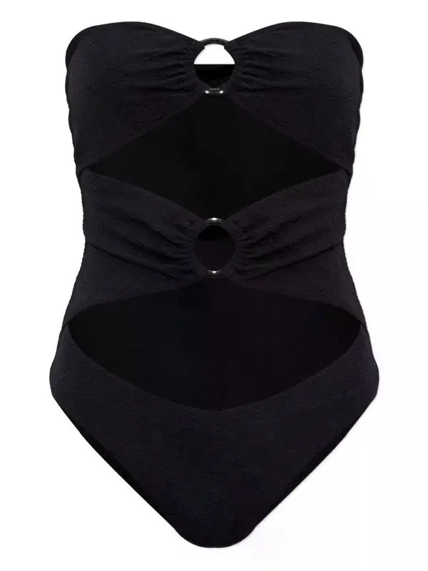 Melissa Odabash Alicante Ring-detail Swimsuit - Black