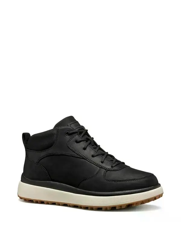 Geox Granito + Grip Lace-up Fastening Boots - Black