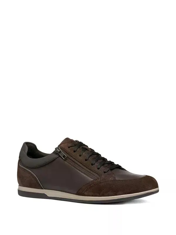 Geox Lace-up Sneakers With Zip Detail