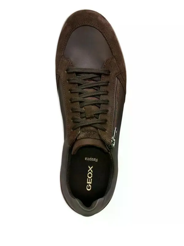 Geox Lace-up Sneakers With Zip Detail