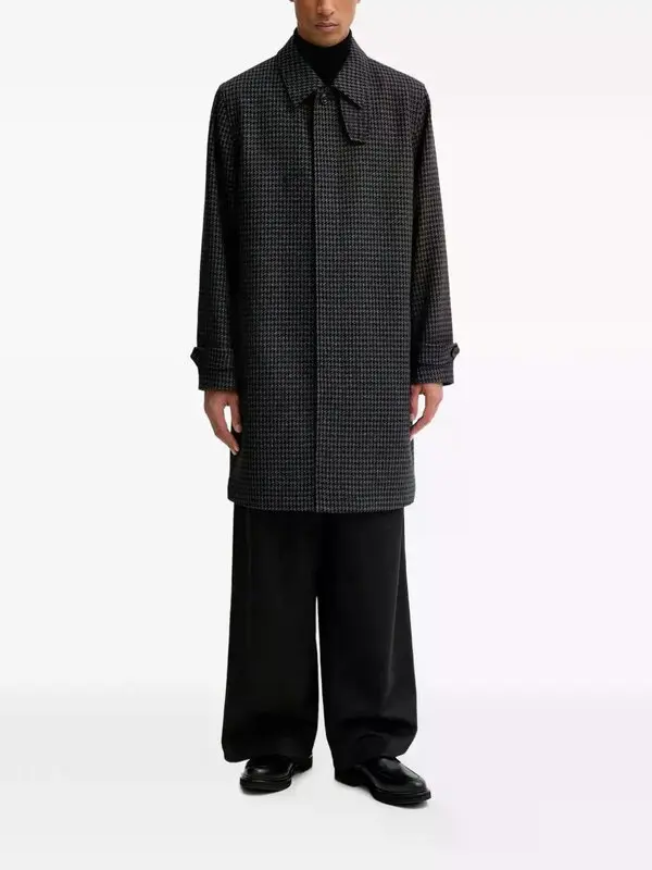 Hugo Houndstooth Buttoned Coat