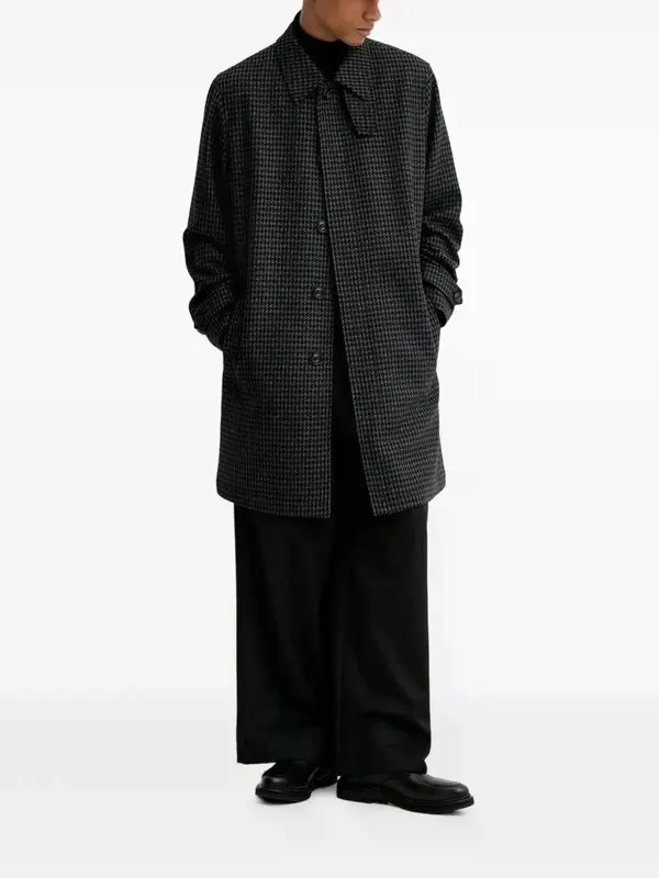 Hugo Houndstooth Buttoned Coat