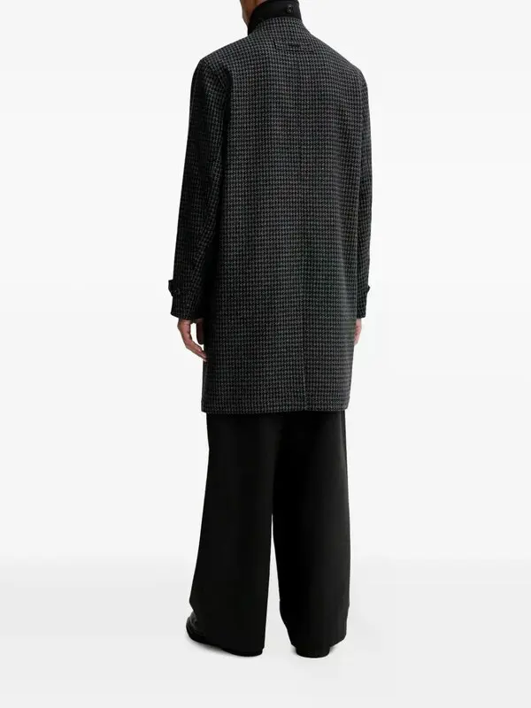 Hugo Houndstooth Buttoned Coat