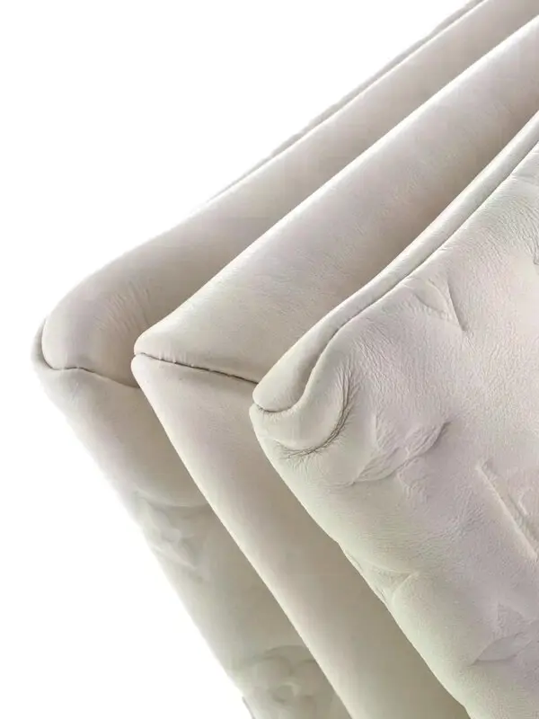 LOUIS VUITTON Coussin Pm Crossbody Bag Monogram Embossed Lambskin - White