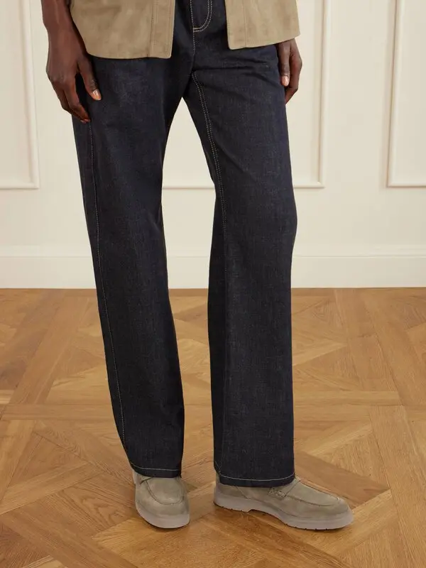 Brunello Cucinelli Embellished Suede Loafers - Gray