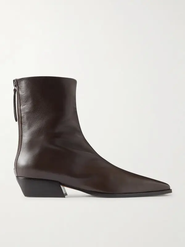 EMME PARSONS Minori Leather Ankle Boots - Brown