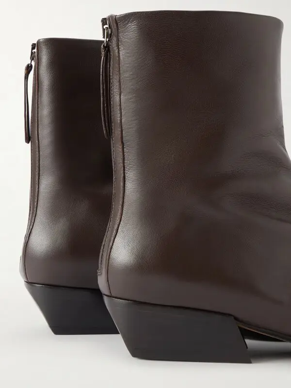 EMME PARSONS Minori Leather Ankle Boots - Brown