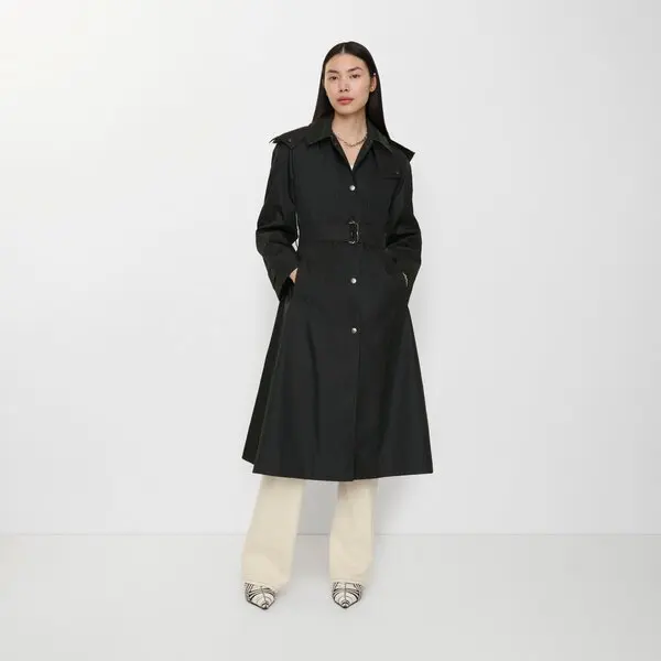 Burberry Nylon Hooded Car Coat