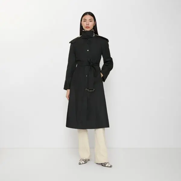 Burberry Nylon Hooded Car Coat