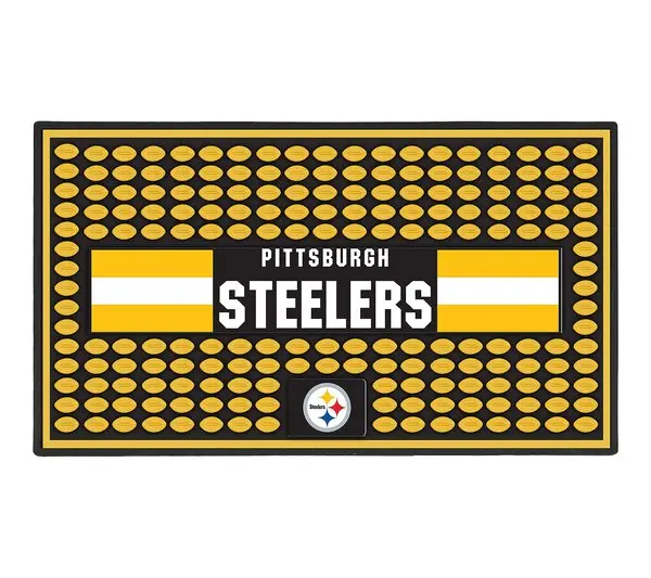 THE MEMORY COMPANY Memory Company Nfl Team Rubber Bar Mat W/ Logo - One-color