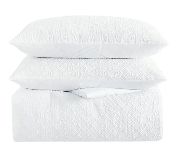 Wrangler Sedona Geometric White 8-pc Queen Comf Orter Set