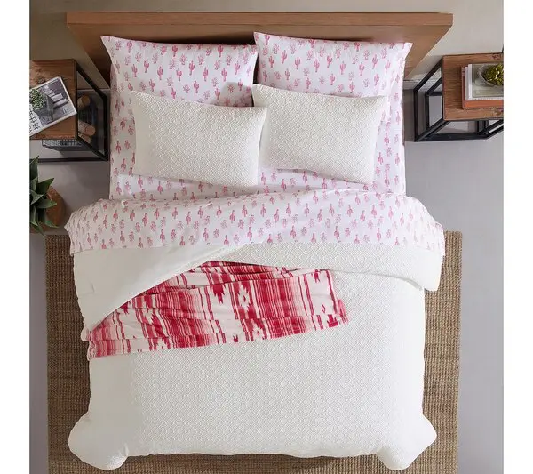 Wrangler Sedona Geometric White 8-pc Queen Comf Orter Set