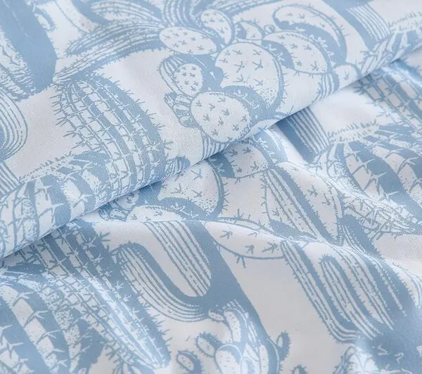 Wrangler Cactus Toile Blue Queen Microfiber She Et Set