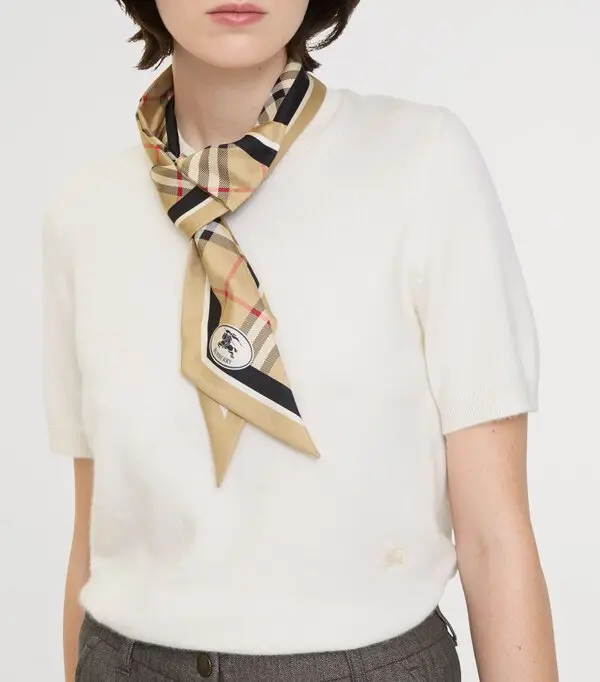 Burberry Silk Check Twilly