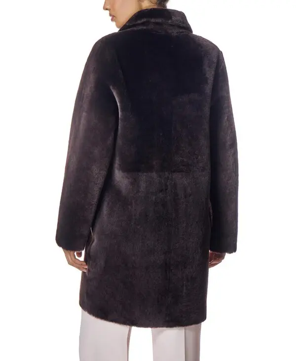 MAXIMILIAN Shearling Coat - Dark Brown