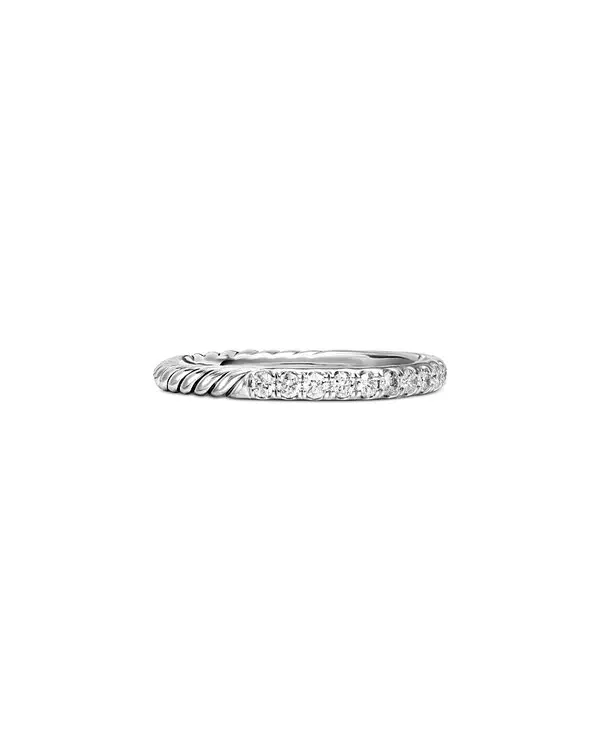 David Yurman Cable Collectibles Stack Ring - Silver