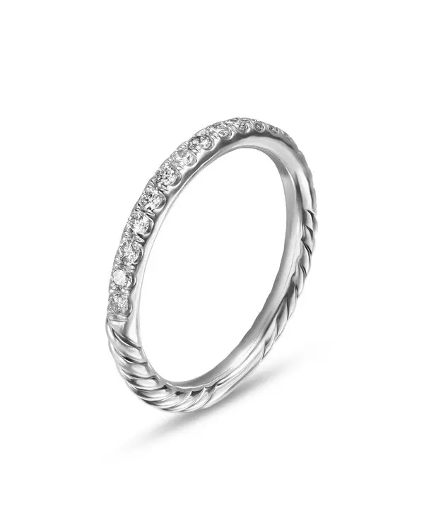 David Yurman Cable Collectibles Stack Ring - Silver