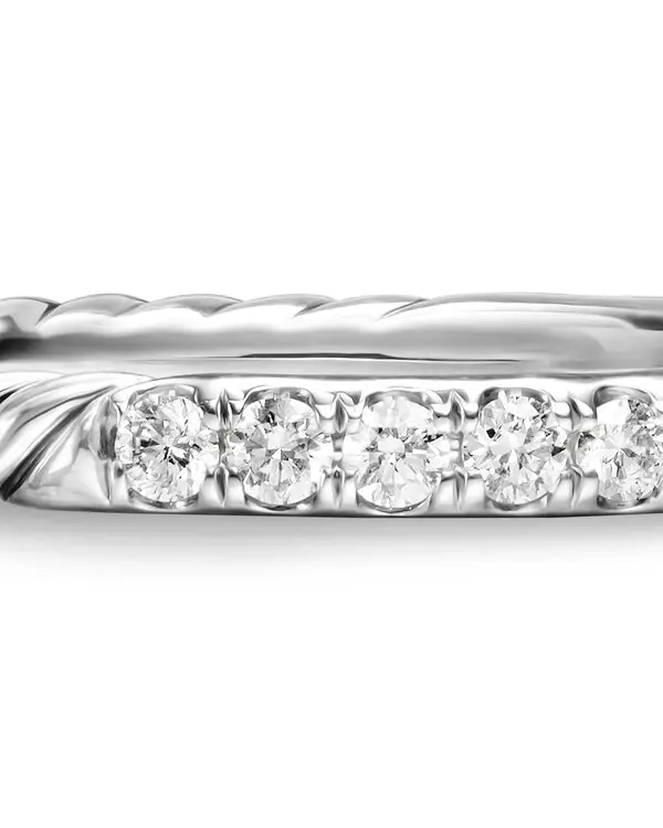 David Yurman Cable Collectibles Stack Ring - Silver