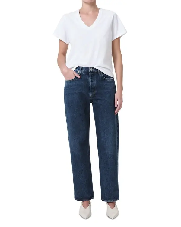 AGOLDE Fran High Rise Straight Jeans