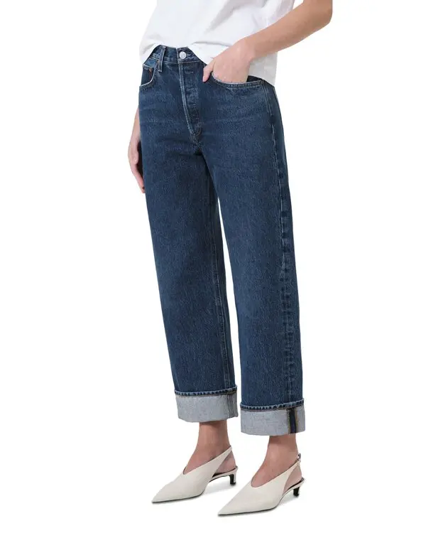 AGOLDE Fran High Rise Straight Jeans