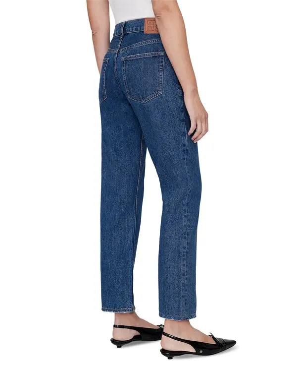 ANINE BING Kate Mid-rise Straight Jeans - Washed Blue