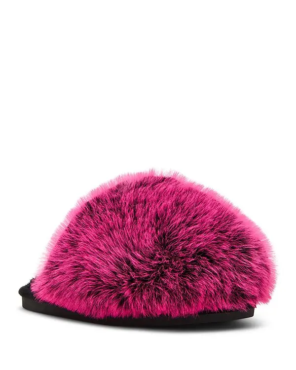 Steve Madden Poof Slippers - Fushia