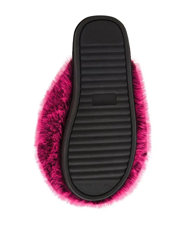 Steve Madden Poof Slippers - Fushia