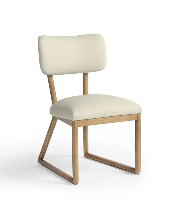 TOV FURNITURE Bobbie Faux Leather Dining Chair - Cream