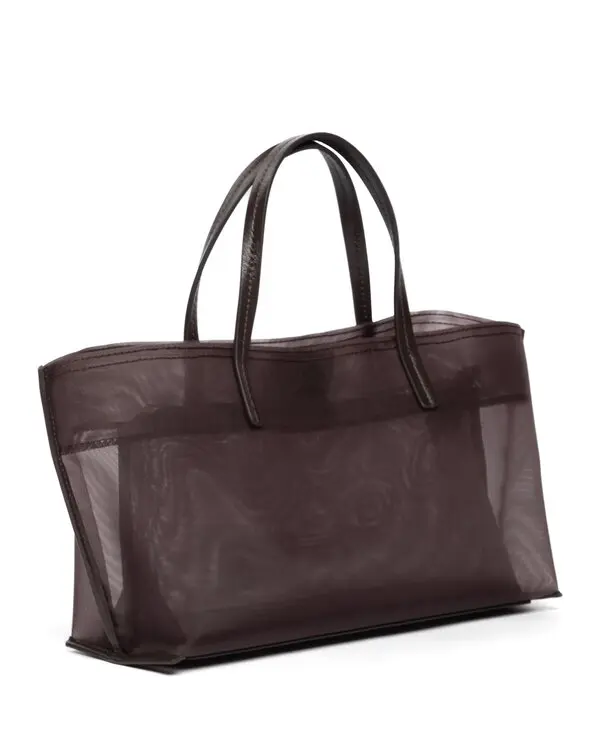 Staud Christos Mini Mesh Tote - Espresso