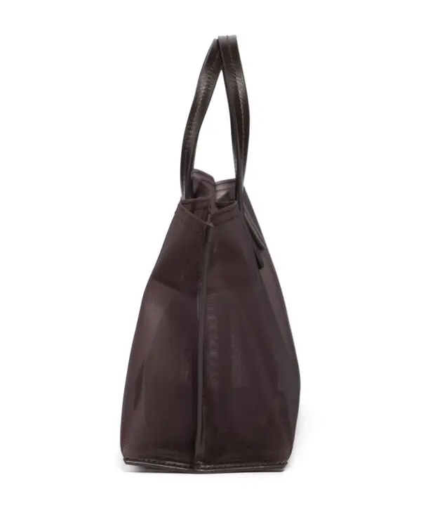 Staud Christos Mini Mesh Tote - Espresso