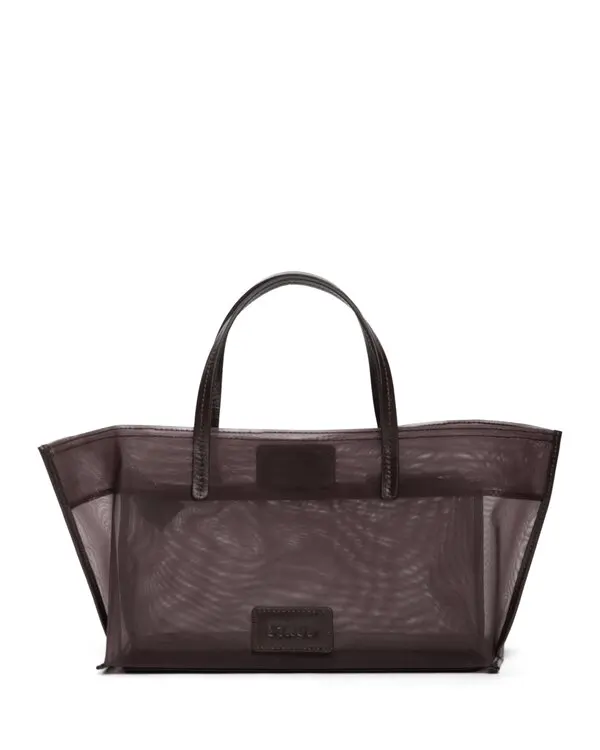 Staud Christos Mini Mesh Tote - Espresso