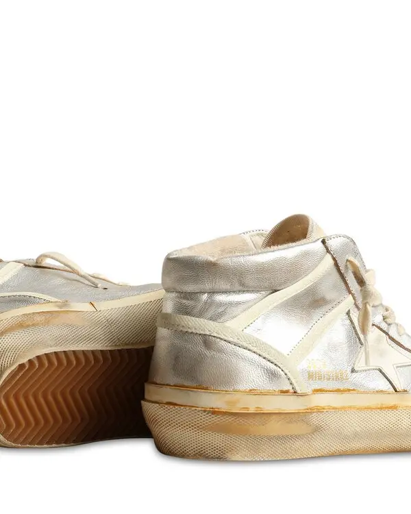 GOLDEN GOOSE Mid Star 2 Laminated Sneakers