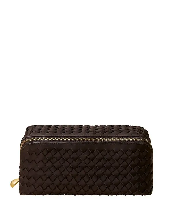 NAGHEDI Caravan Woven Cosmetic Pouch - Chocolate