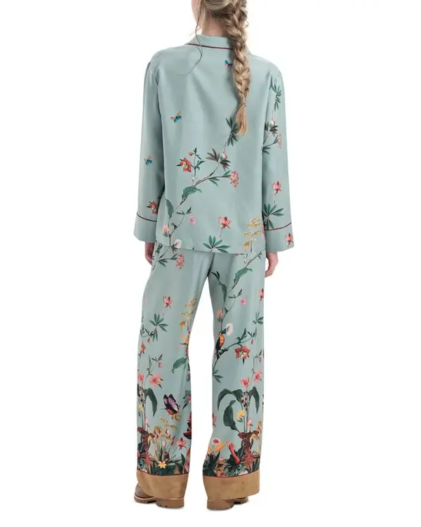 La DoubleJ Silk Pajama Shirt