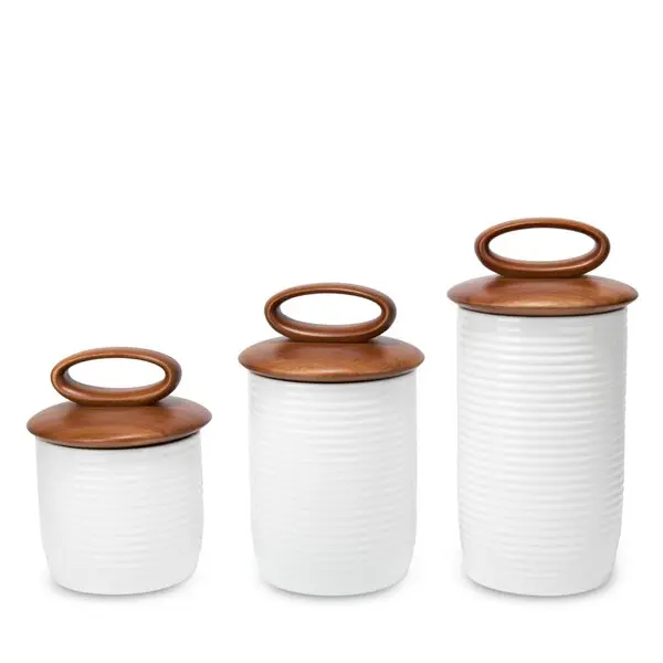 NAMBE Breaking Bread Canisters, Set Of Three