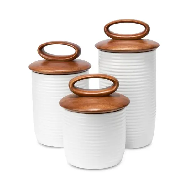 NAMBE Breaking Bread Canisters, Set Of Three