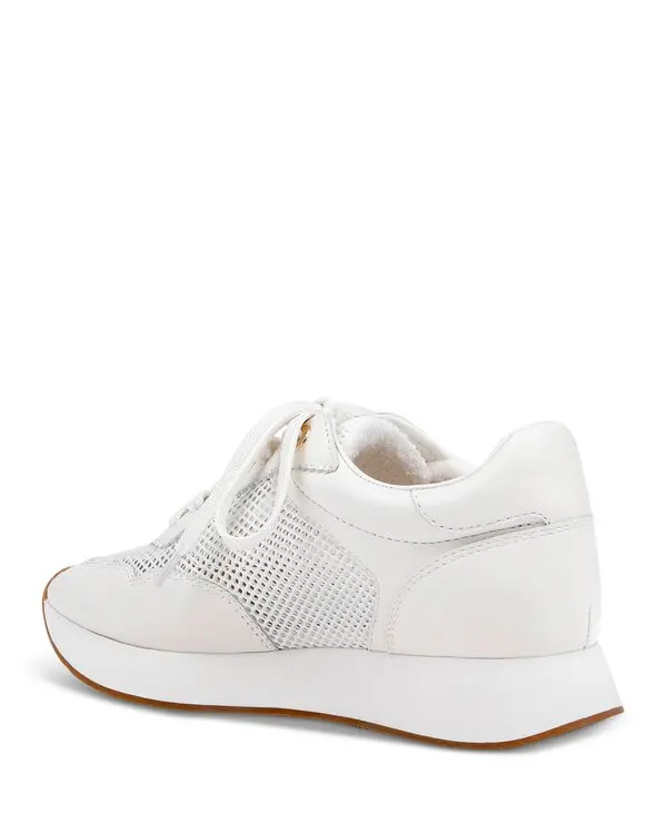 L'Agence Deepa Sneakers - White Leather