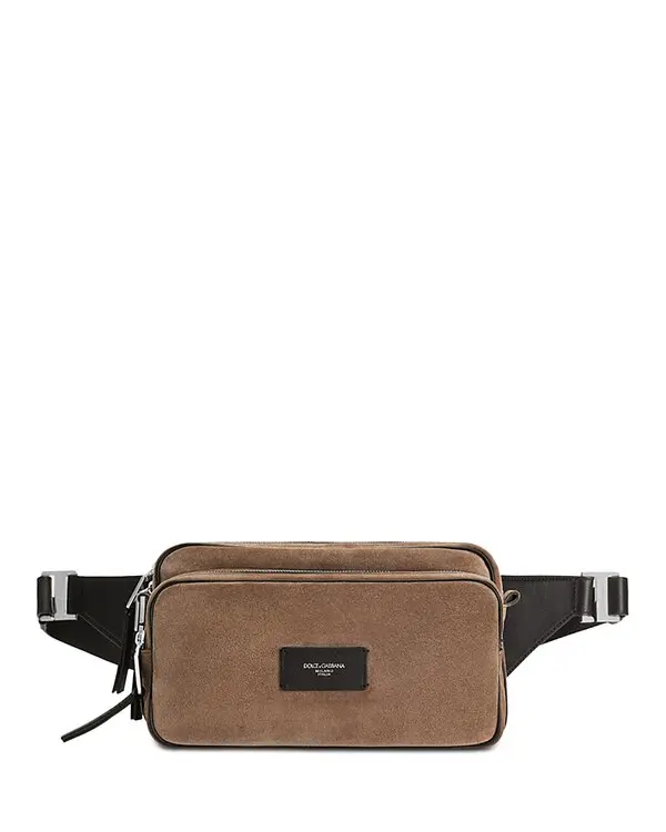 Dolce & Gabbana Suede Belt Bag - Nut/black