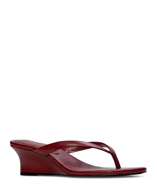 BLACK SUEDE STUDIO Easy 50 Wedge Sandals - Chili Flake