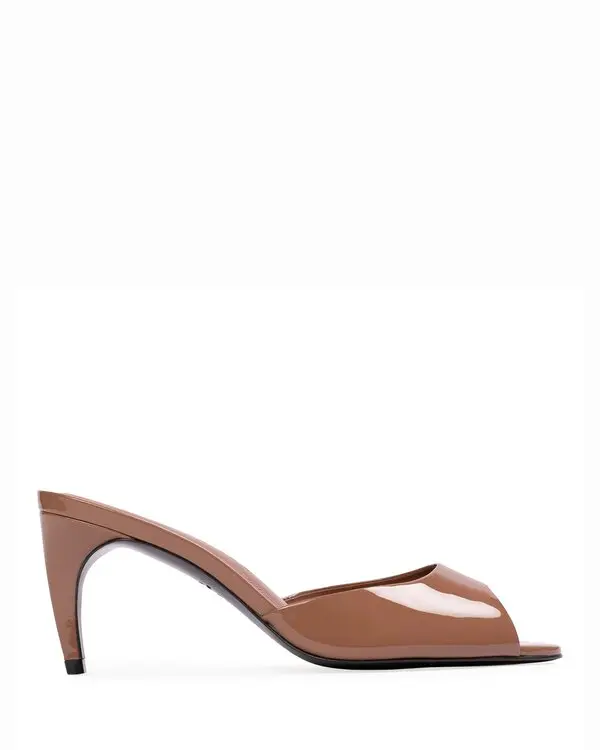 BLACK SUEDE STUDIO Heeled Mules - Mousse Patent