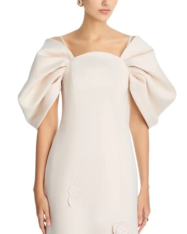 LEO LIN Arabella Applique Midi Dress