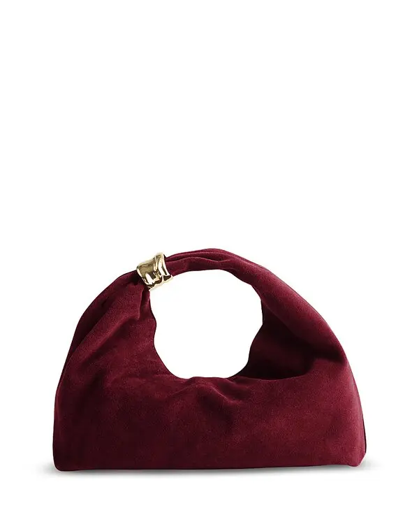 Madewell The Mini Suede Ring Pouch - Cabernet