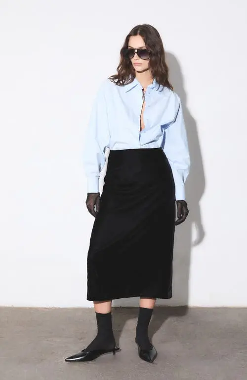 Deluc Mason Velvet Midi Skirt