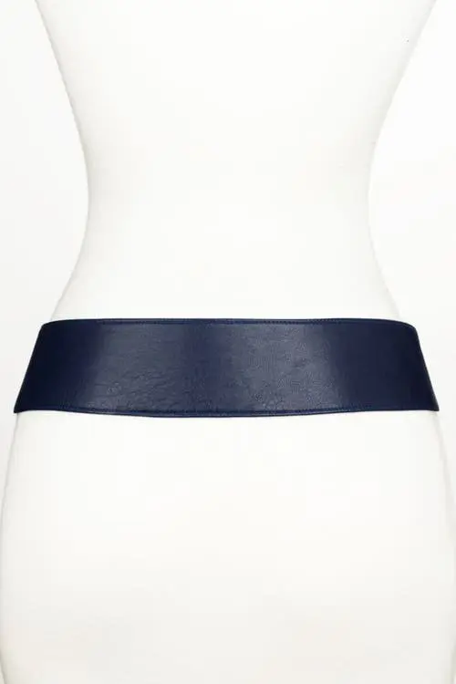 RAINA BELTS Vixen Color Block Belt - Navy