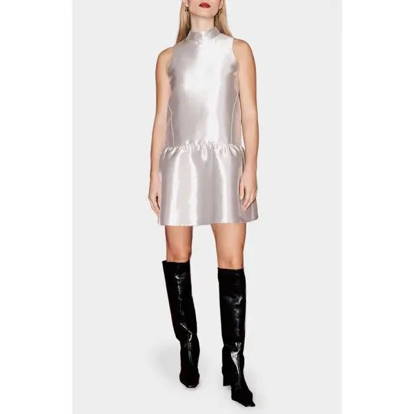 Silver Satin Dresses | Editorialist
