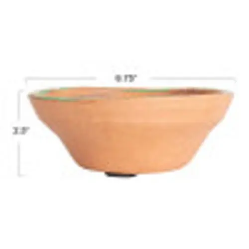 STORIED HOME Terra-cotta Decorative Bowl