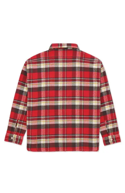 FORTELA Mescal Flannel Overshirt - Red